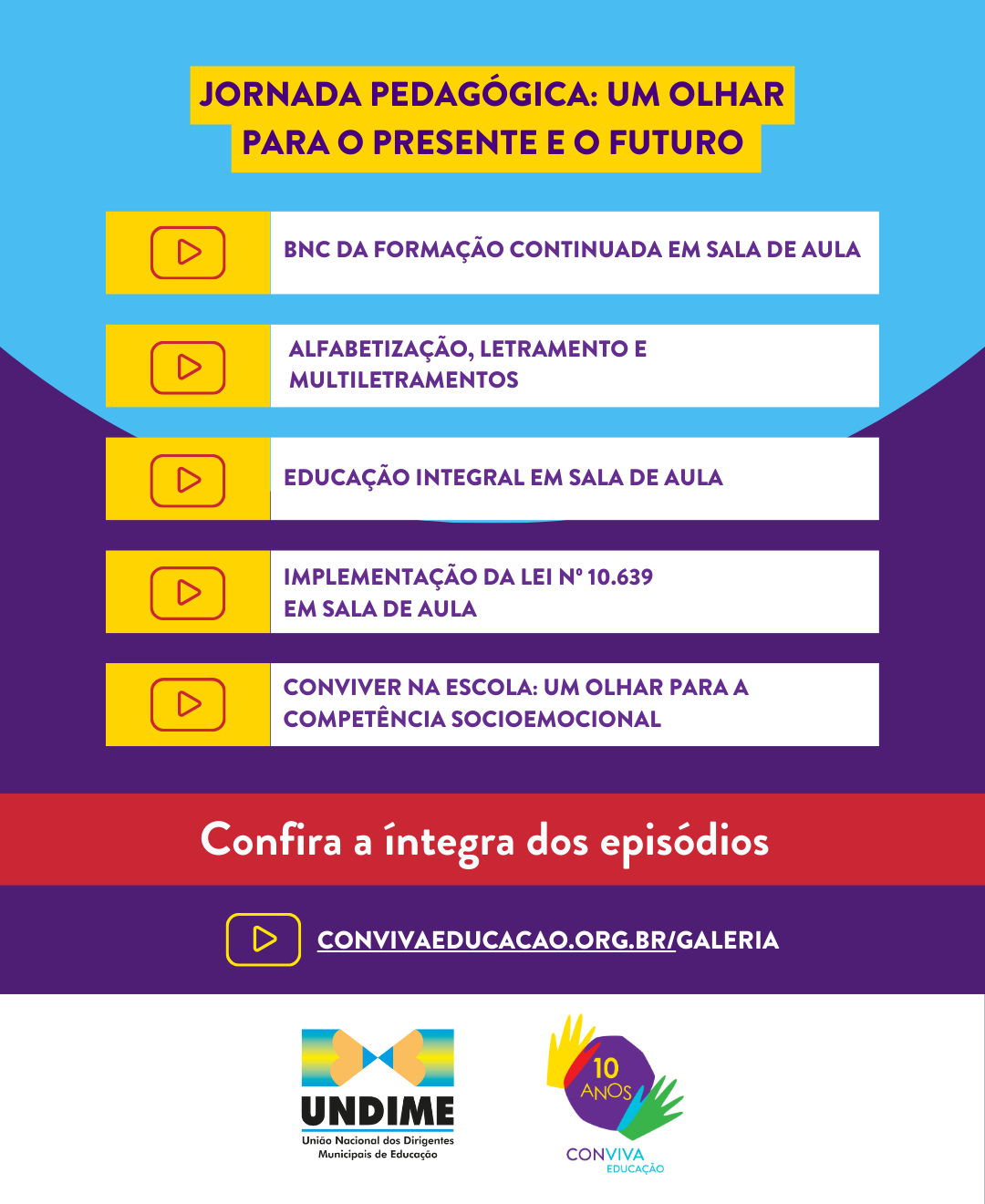 Confira, na íntegra, os cinco episódios da Jornada Pedagógica - Conviva ...
